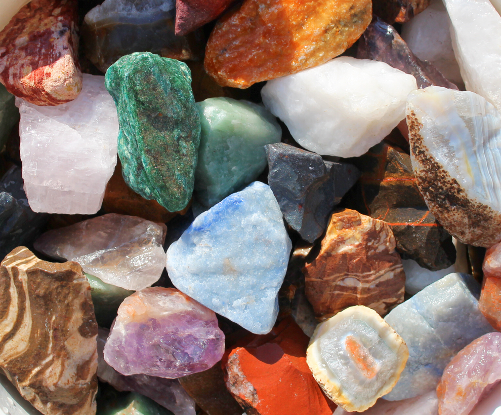 Brazil Mix | Large Tumbling Rough Rock Mix | 2" - 3" Raw Crystals ...