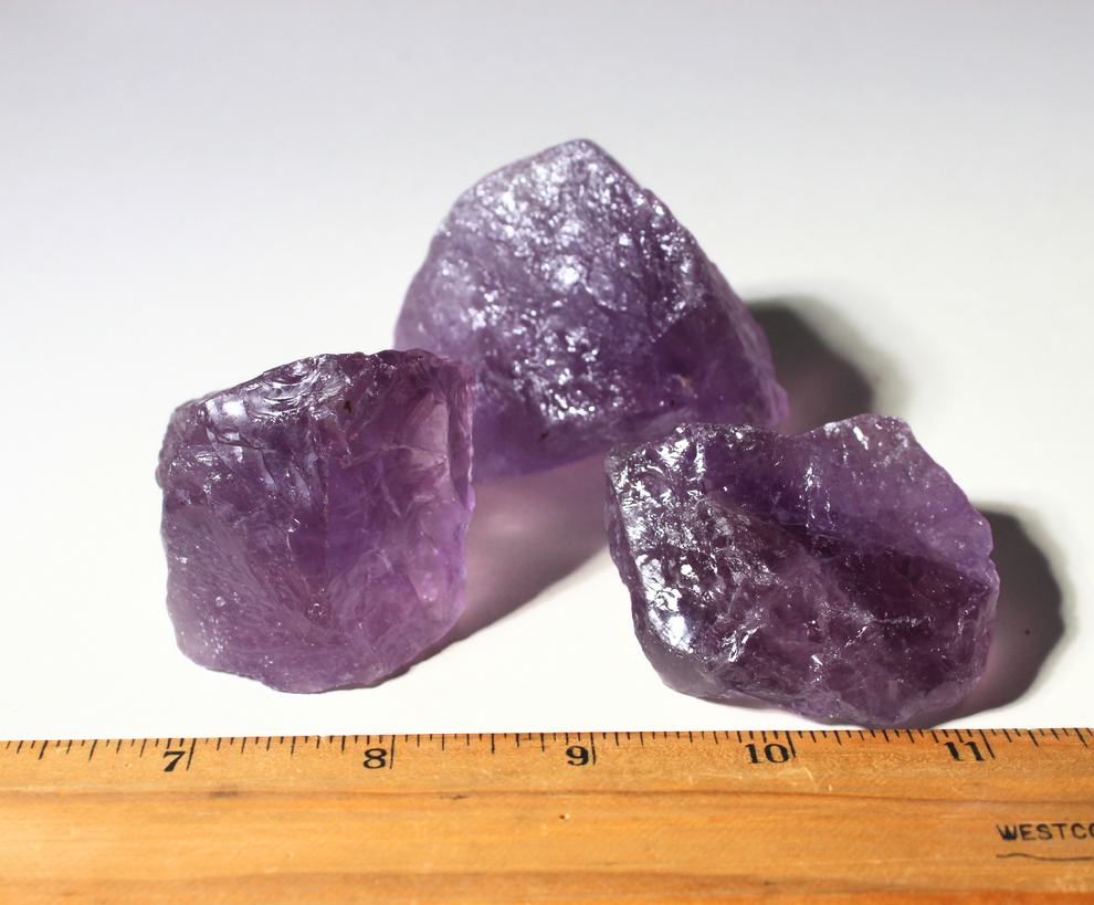Amethyst | "A" Grade Tumbling Rough Rocks from Brazil | SM, MED, & LG ...