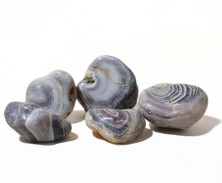 Gray Botswana Agate | Tumbling Rough Rocks from South Africa | Raw ...