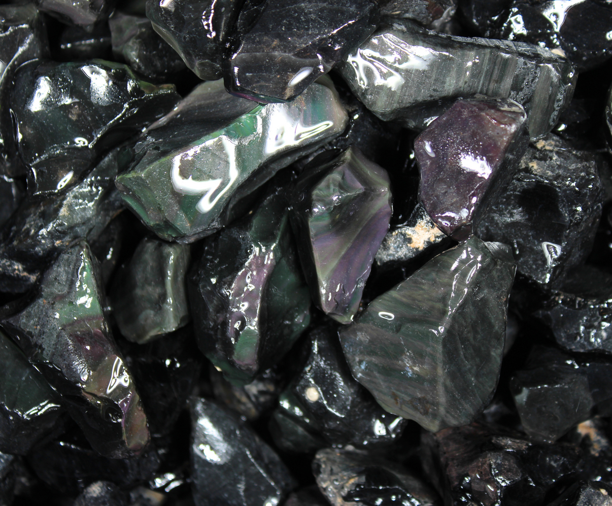 Rainbow Obsidian | Tumbling Rough – ROCK AND TUMBLE
