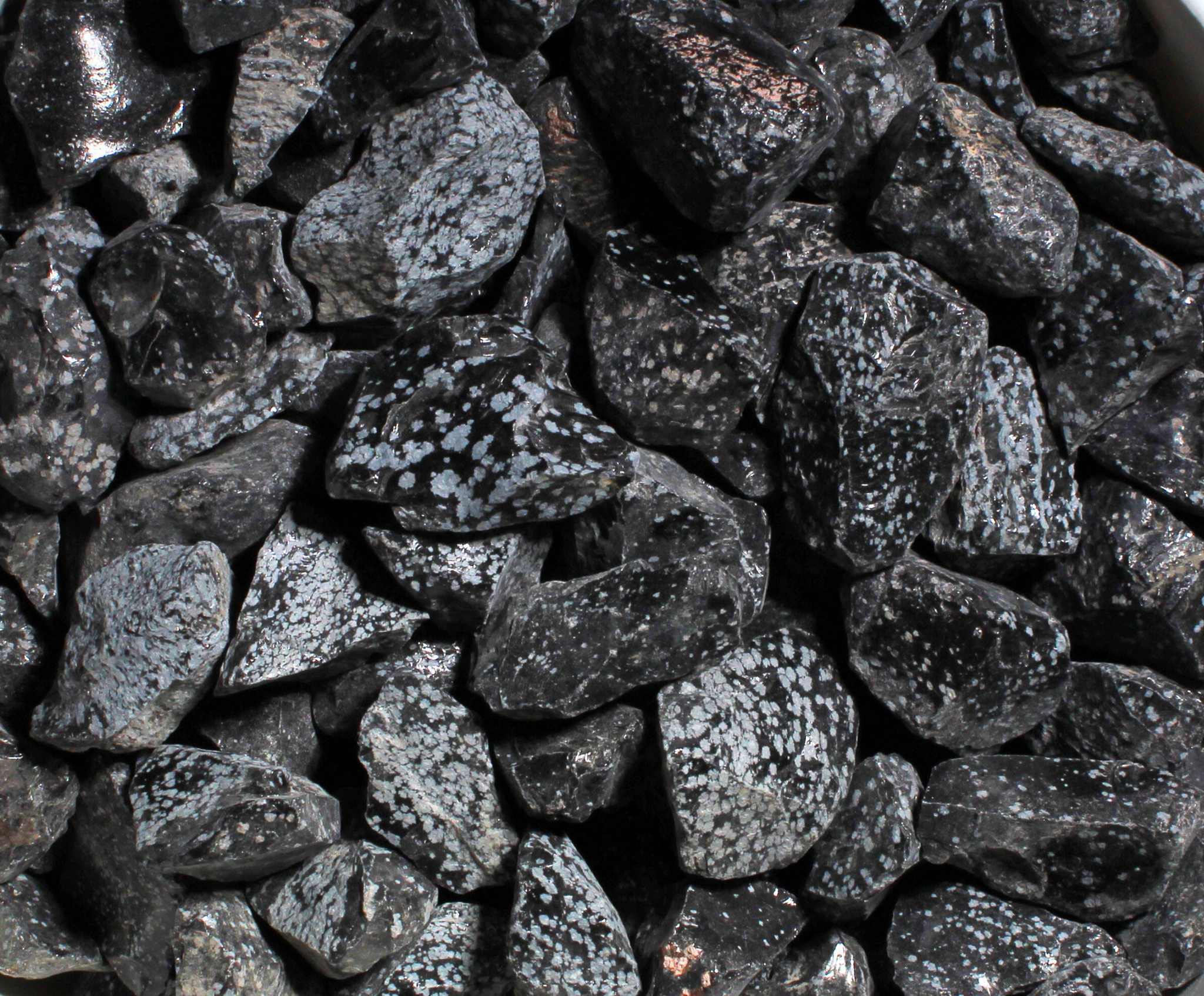 Snowflake Obsidian | Tumbling Rough Rock | 1" - 2" Raw Crystals – ROCK ...